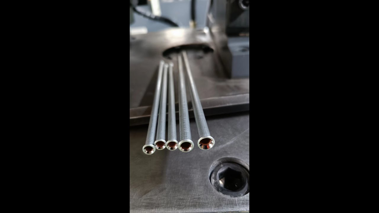 fuel brake line double flaring machine - YouTube