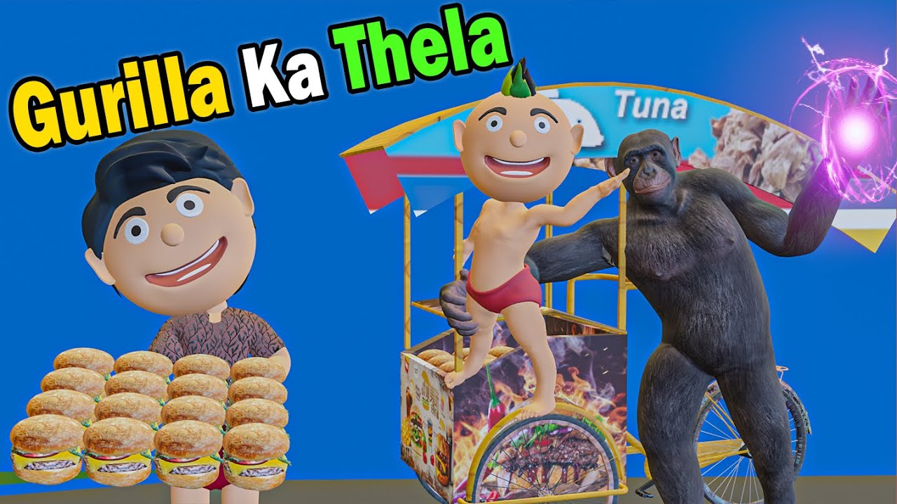 गोरिल्ला का ठेला | Gorilla Ka Thela ,Chintu Gullu, Pagal Beta Comedy ...