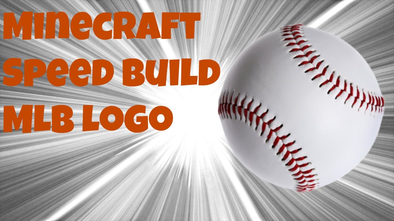 Minecraft Speed build- MLB Logo - YouTube