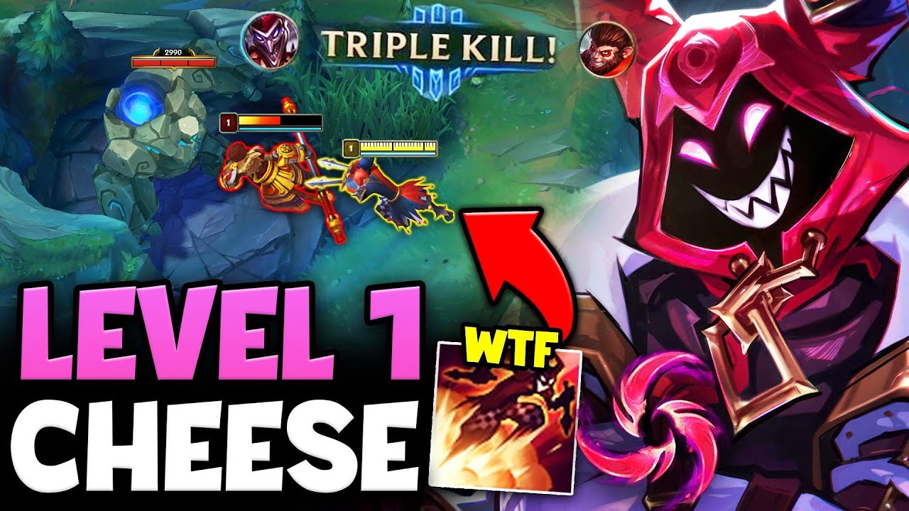 HOW TO WIN THE GAME AT LEVEL 1 WITH SHACO SUPPORT (THIS IS INSANE ...