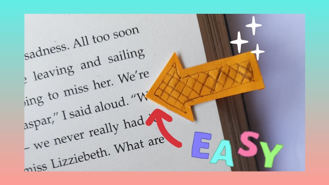 How to make a BOOKMARK with PAPER and Paper clip!!!!!.... craft for ...