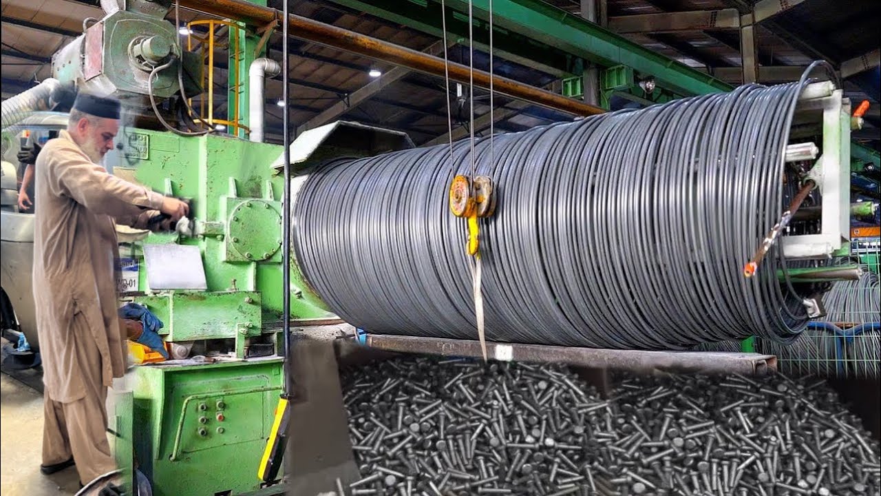 Hex Bolts and Nut Mass Production Fectory | How to Manufacturing hex ...