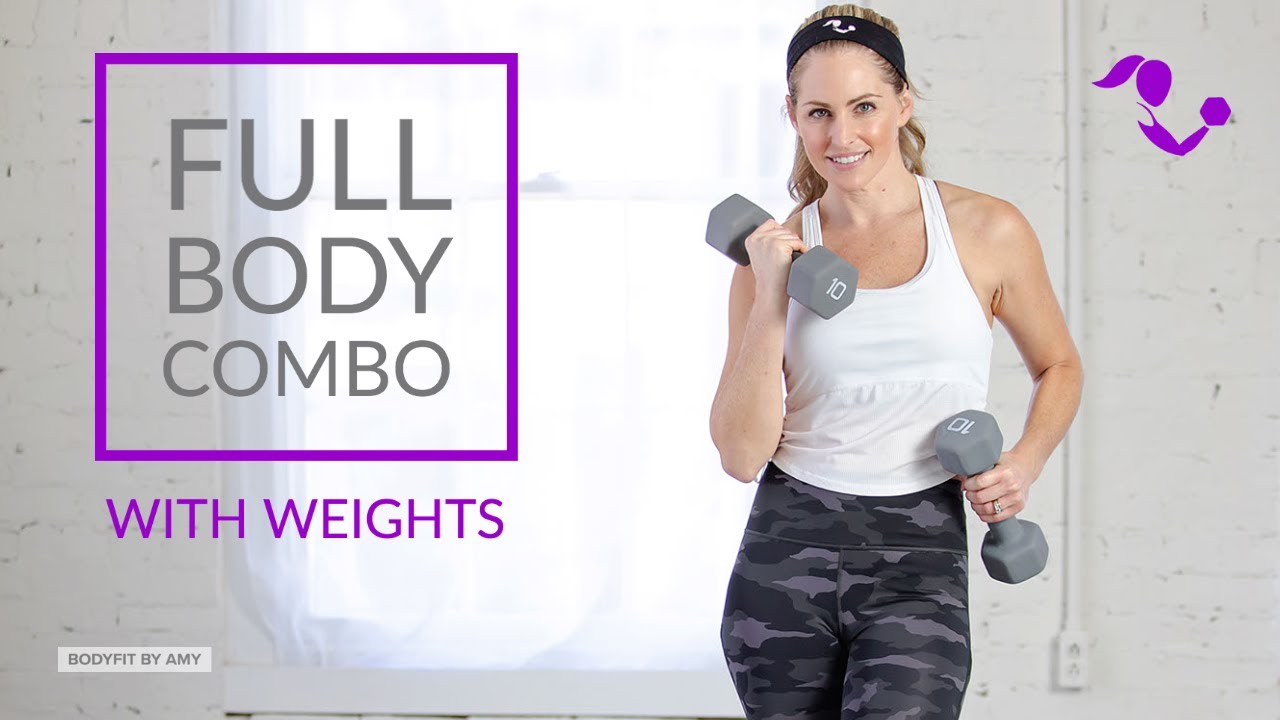 35 Minute Full Body Combo Workout with Weights: Dumbbell/Kettlebell ...