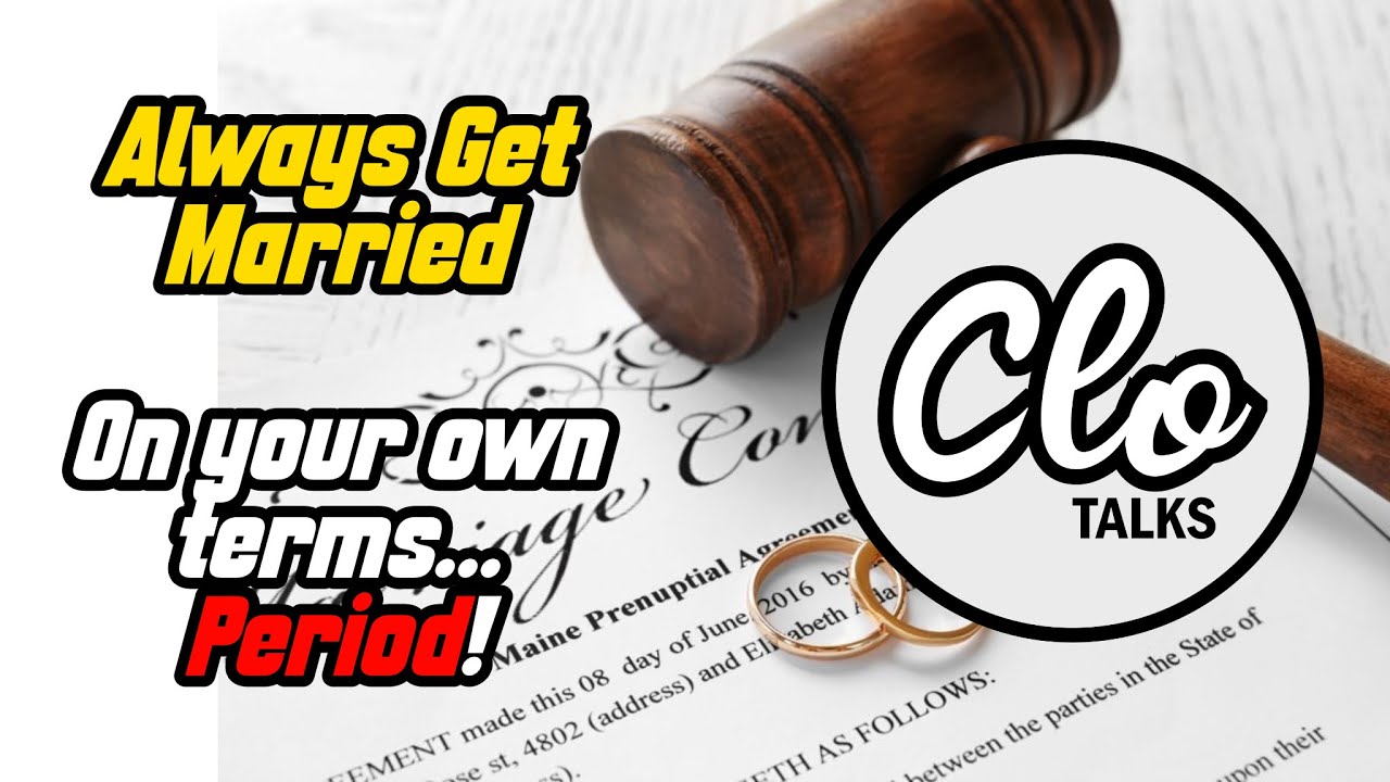 Get Married on your own Terms! Period point blank!!! @clotalks - YouTube