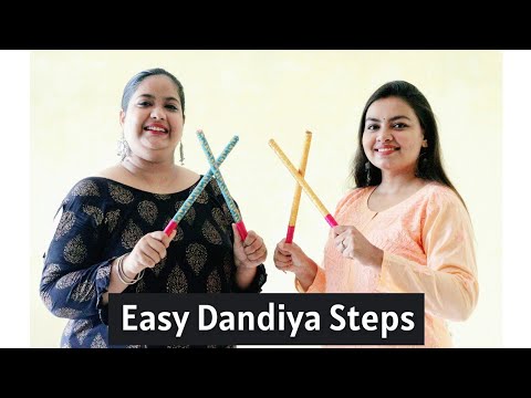 Dandiya Steps Tutorial | 2 Easy Dandiya Steps | By Nrityakala Dance ...
