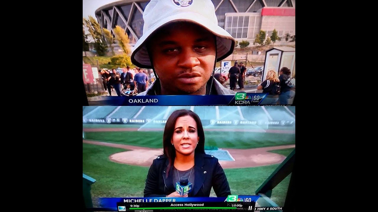 Watch DLabrie Live on KCRA 3 TV News w/ legendary sports journalist Michelle Dapper at Raiders ...