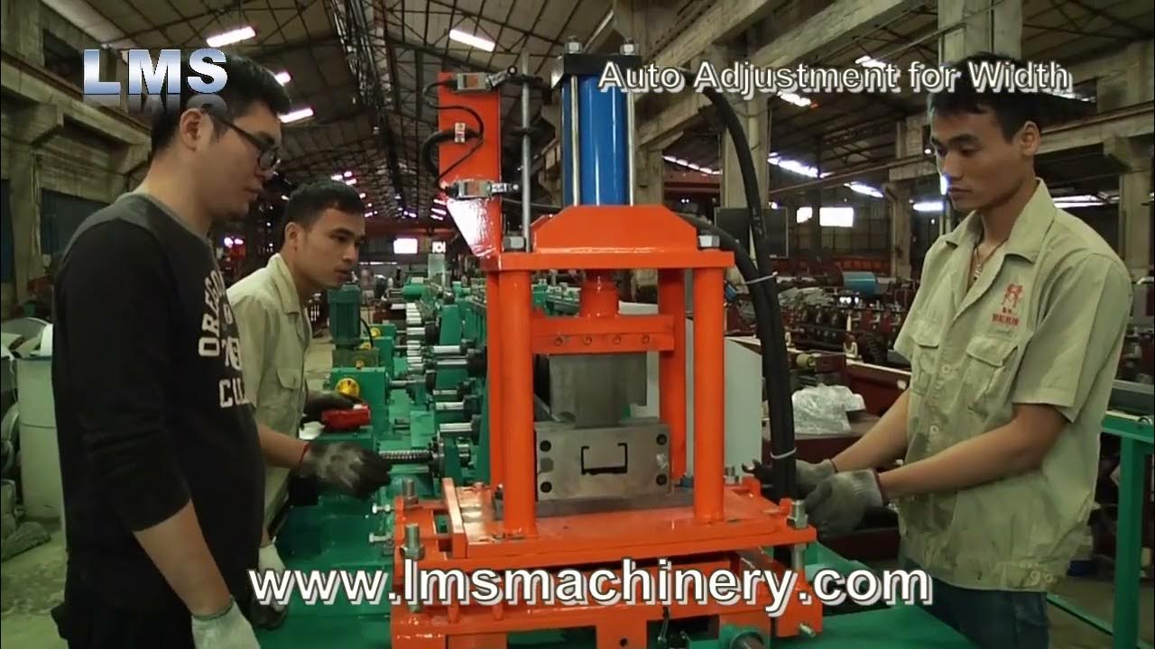 LMS Couple Beam Roll Forming Machine - YouTube