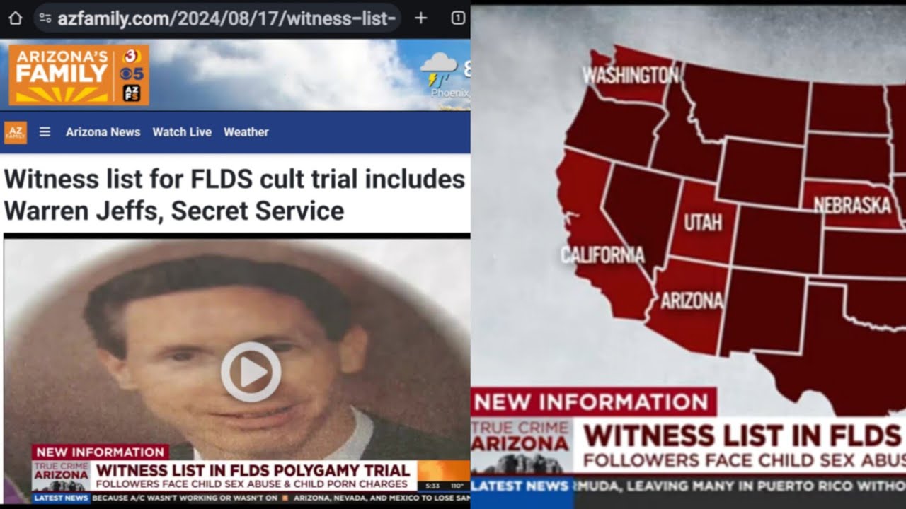 Witness list for FLDS cult trial includes Warren Jeffs and Secret ...