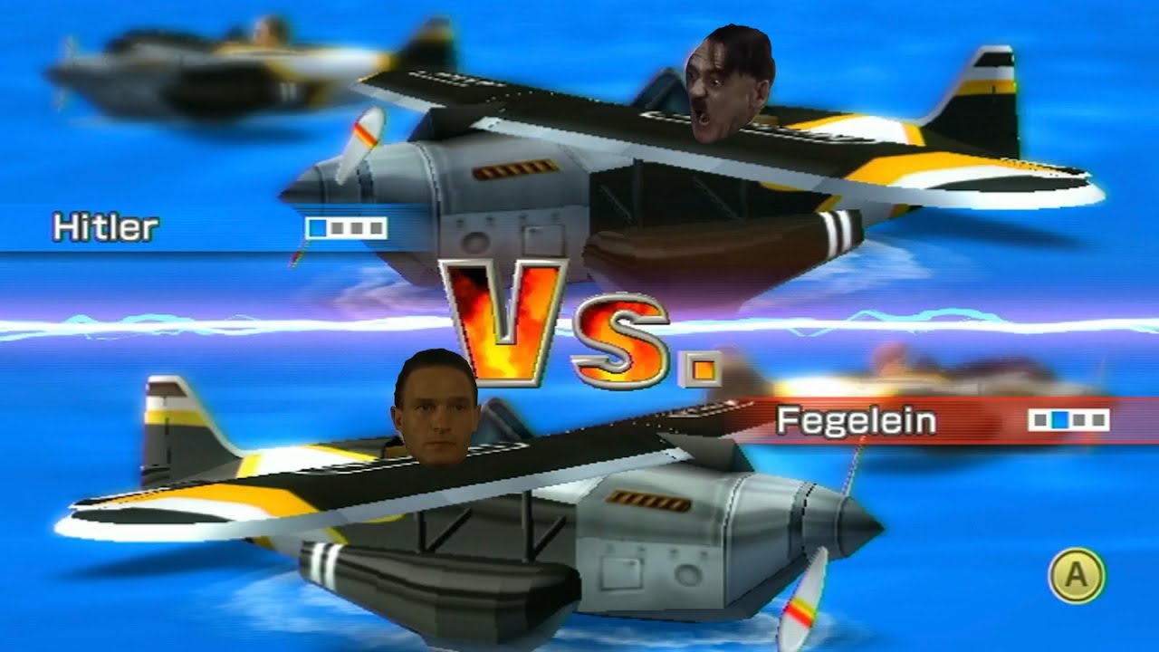 Hitler vs. Fegelein - Wii Sports Resort Air Sports Dogfight - YouTube