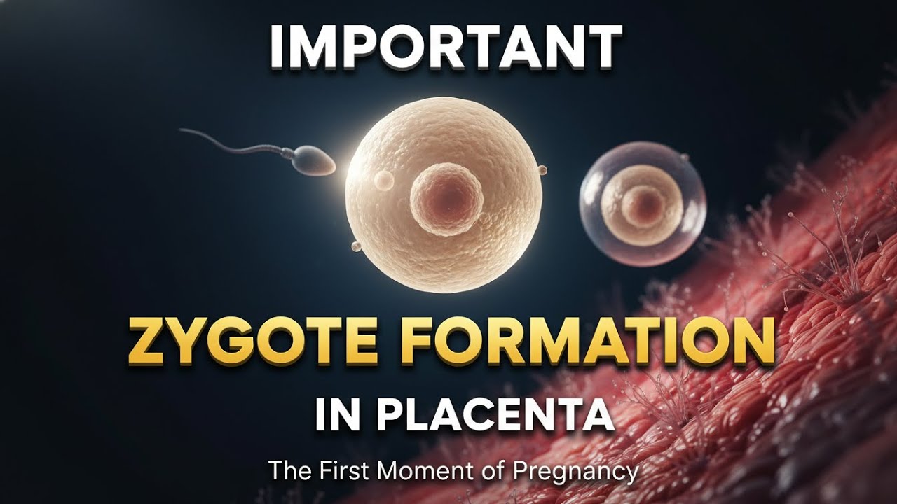 Human Life Begins Here | Zygote Formation in Placenta | Complete ...