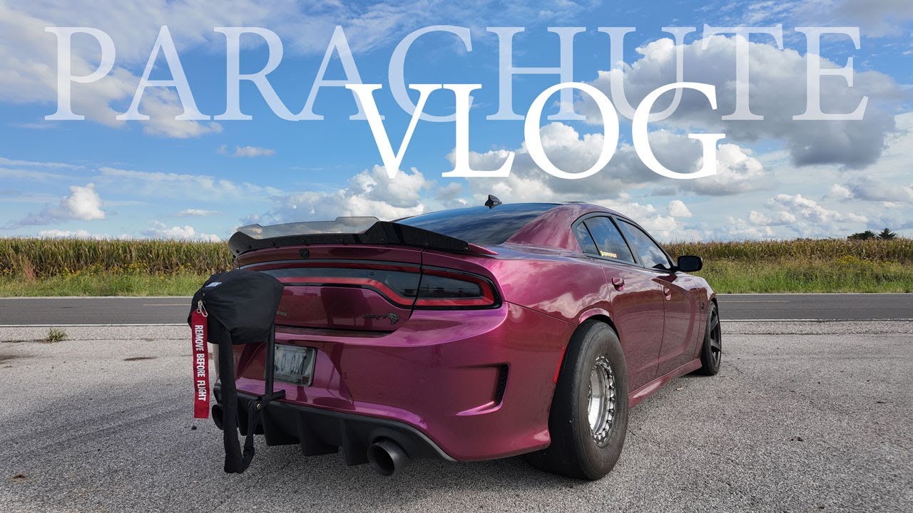 Installing a parachute on my 1,000+hp Hellcat Charger - YouTube
