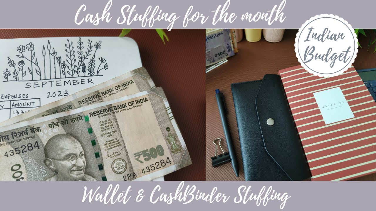 MONTHLY CASH STUFFING WALLET | CASH BINDER | INDIAN INCOME | SEP 2023 ...