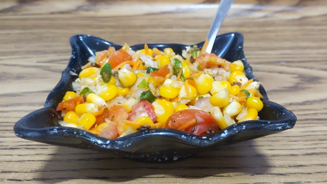 how to make sweet corn chaat recipe # corn chaat for weight loss ...