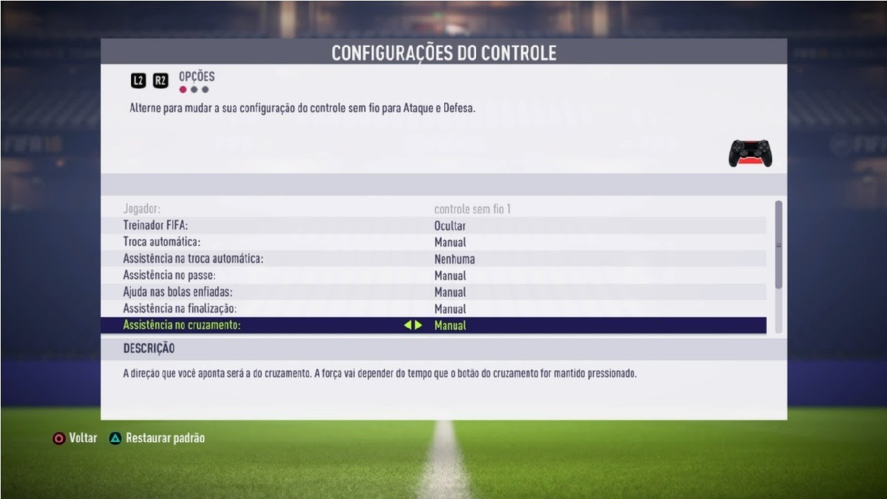 CONTROLE NO MANUAL! - CONFIGURAÇÕES DE JOGO - FIFA 18 - #1 - YouTube