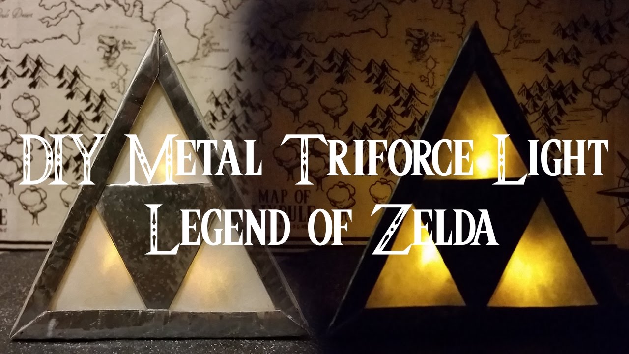 DIY METAL TRIFORCE LAMP - LEGEND of ZELDA - YouTube