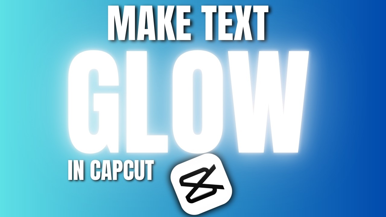 HOW TO MAKE TEXT GLOW IN CAPCUT PC - YouTube