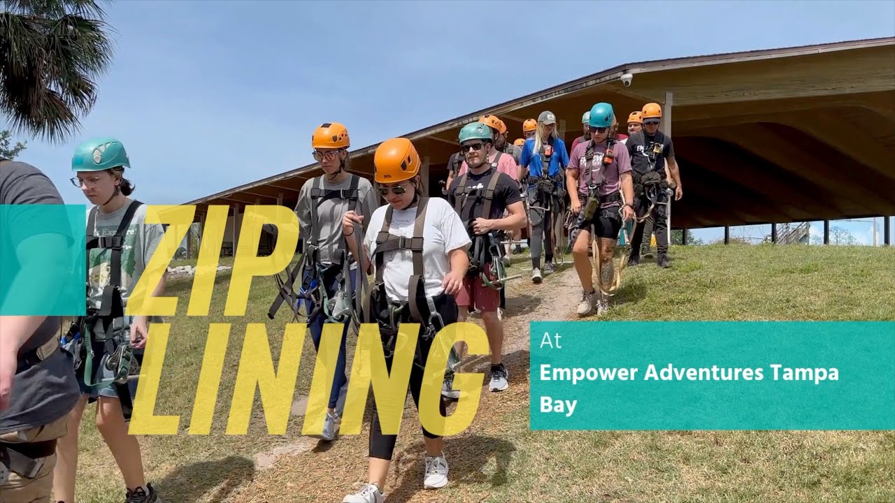 Zip Lining at Empower Adventures Tampa Bay - YouTube