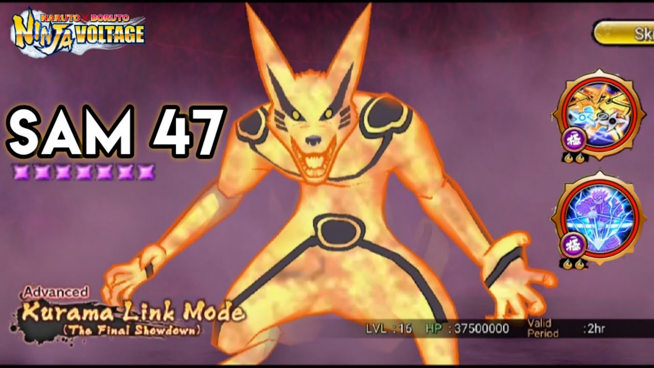 NxB NV | SAM 47 Special Shinobi vs Kurama Link Mode | Naruto x Boruto ...