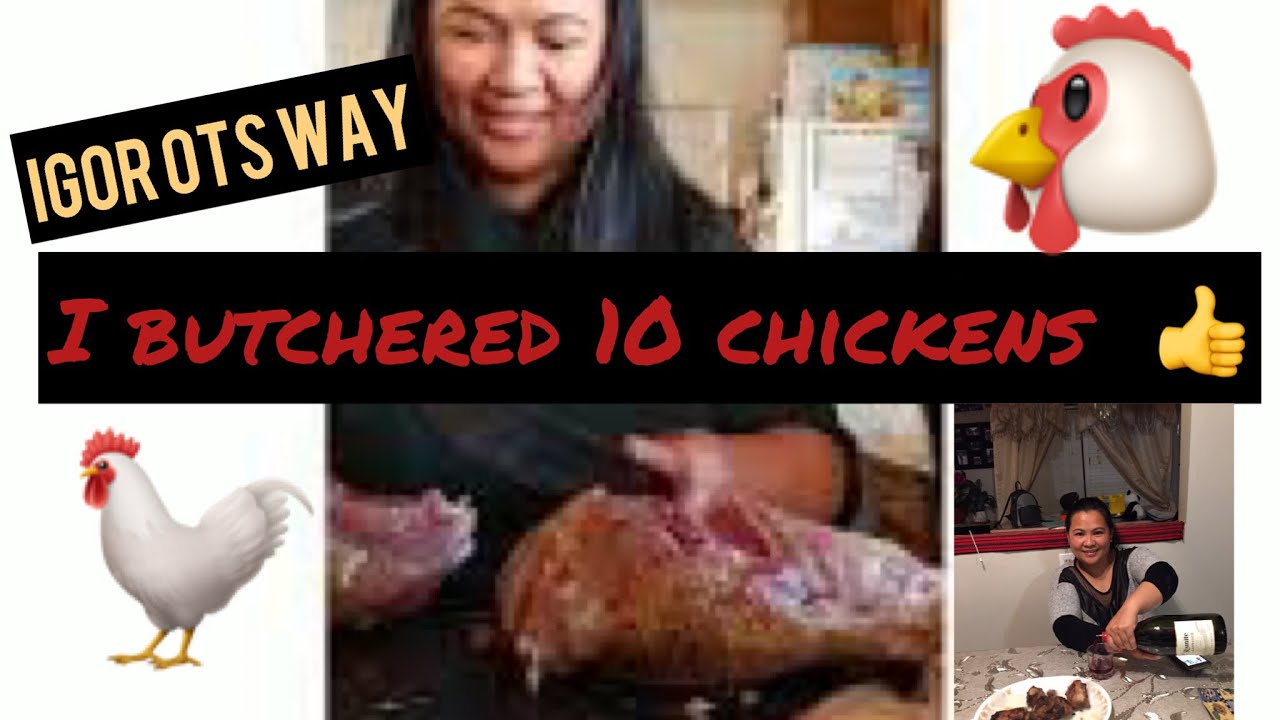 How igorots cut up whole chicken || Pinikpikan | Igorot slices ...