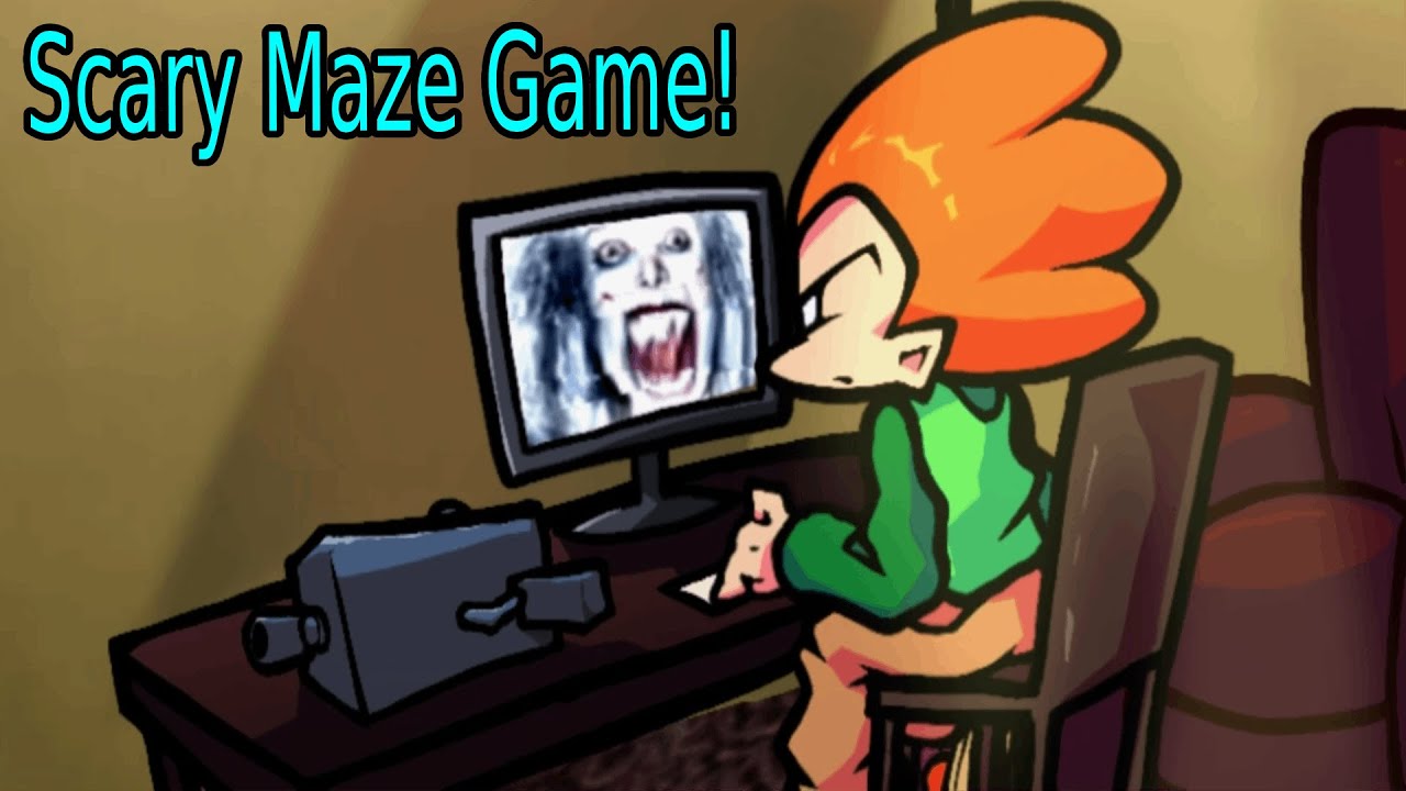 FNF:-) Scary Maze Game! - YouTube
