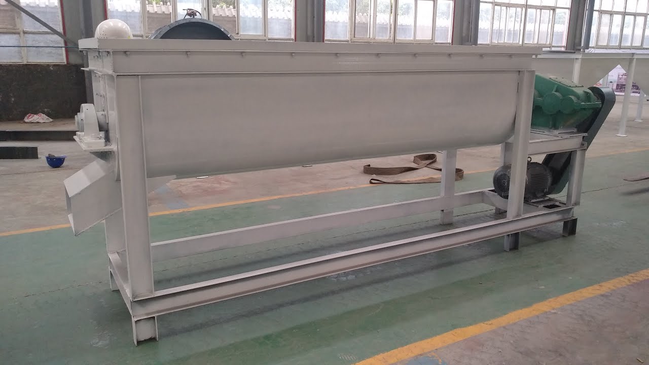 50,000 Tons year New Type Horizontal Cow Dung Mixing Compost Mixer ...