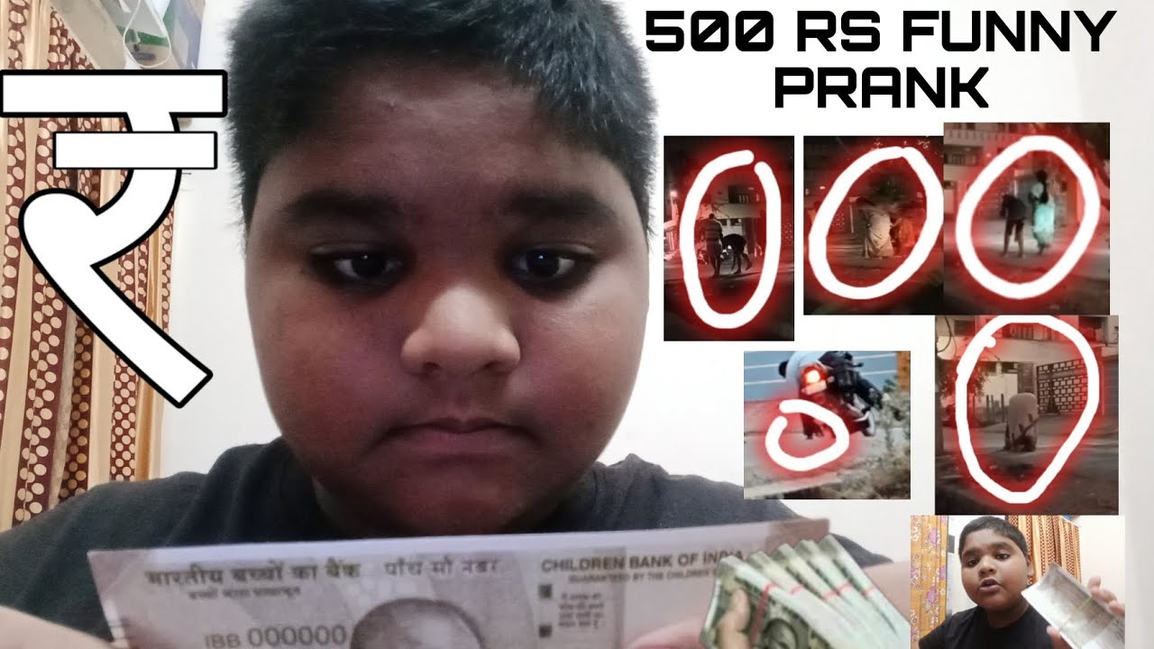 500 RS FUNNY PRANK 🤣🤣 - YouTube
