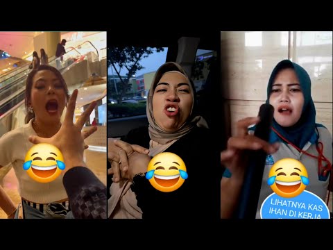 Kumpulan momen vidio lucu emak emak latah bikin ngakak sampai sakit perut🤣part1