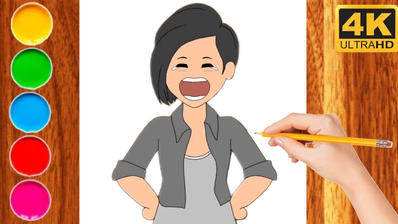 How to draw Samima Sraboni animation drawing | samba drawing | শামীমা ...