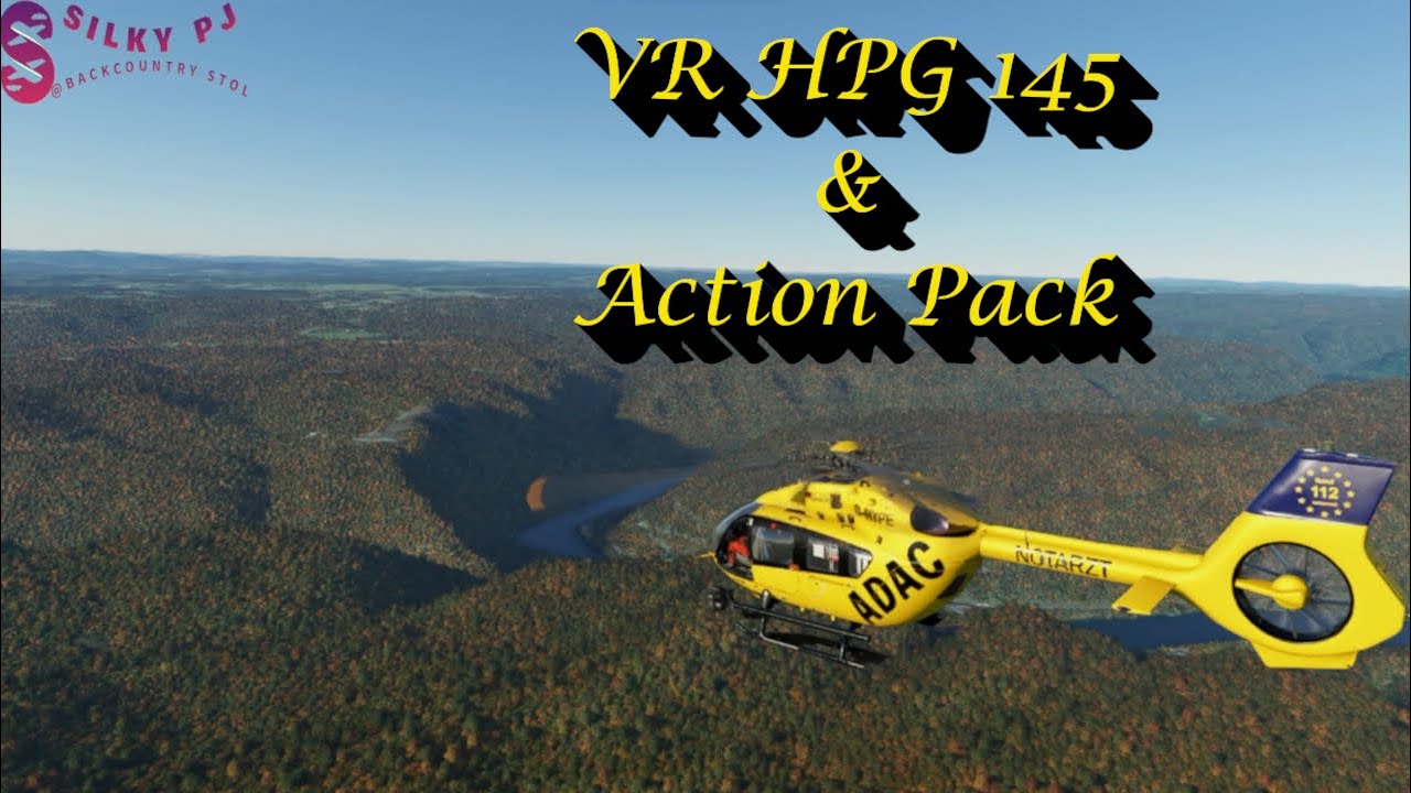 MSFS First mission in VR HPG 145 with the Action Pack Expansion - YouTube