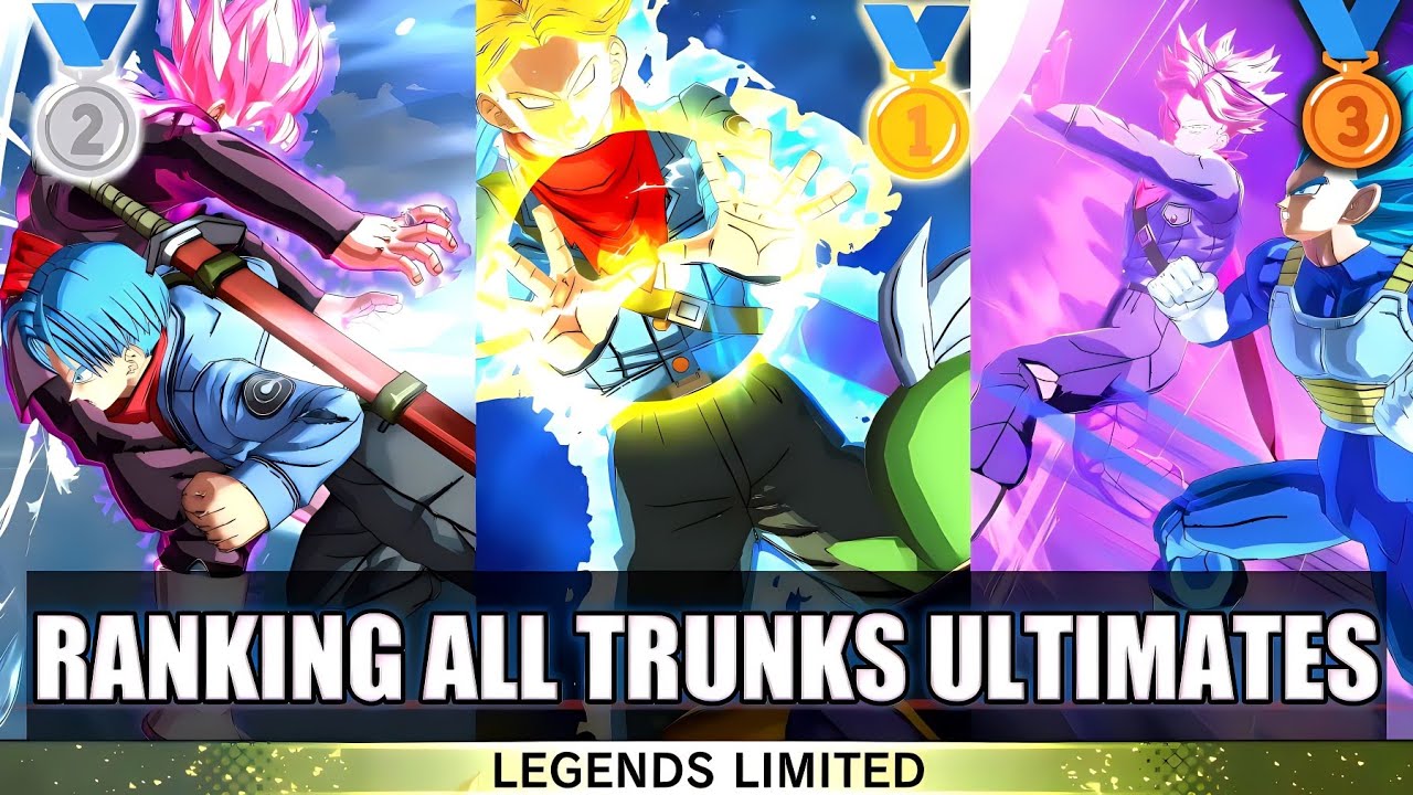 ALL TRUNKS ULTIMATE ANIMATIONS | DRAGON BALL LEGENDS - YouTube