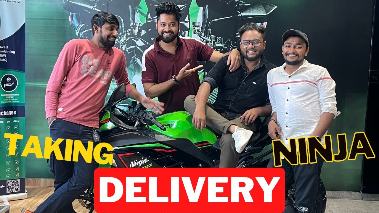 Taking delivery My Ninja 😜 | Parthparmarvlogs | Gujarativlogs - YouTube