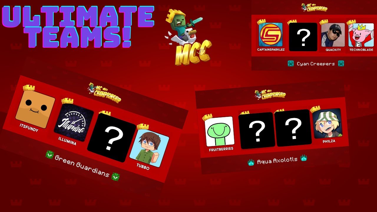 MY ULTIMATE MCC TEAMS LIST! (MC Championship) - YouTube