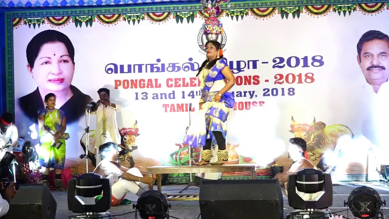 Karakattam Dance Performance On Stage|Karakattakaran|Indian Folk Dance ...