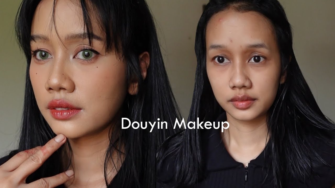 Trying the Douyin makeup look on Kulit Sawo Matang - YouTube