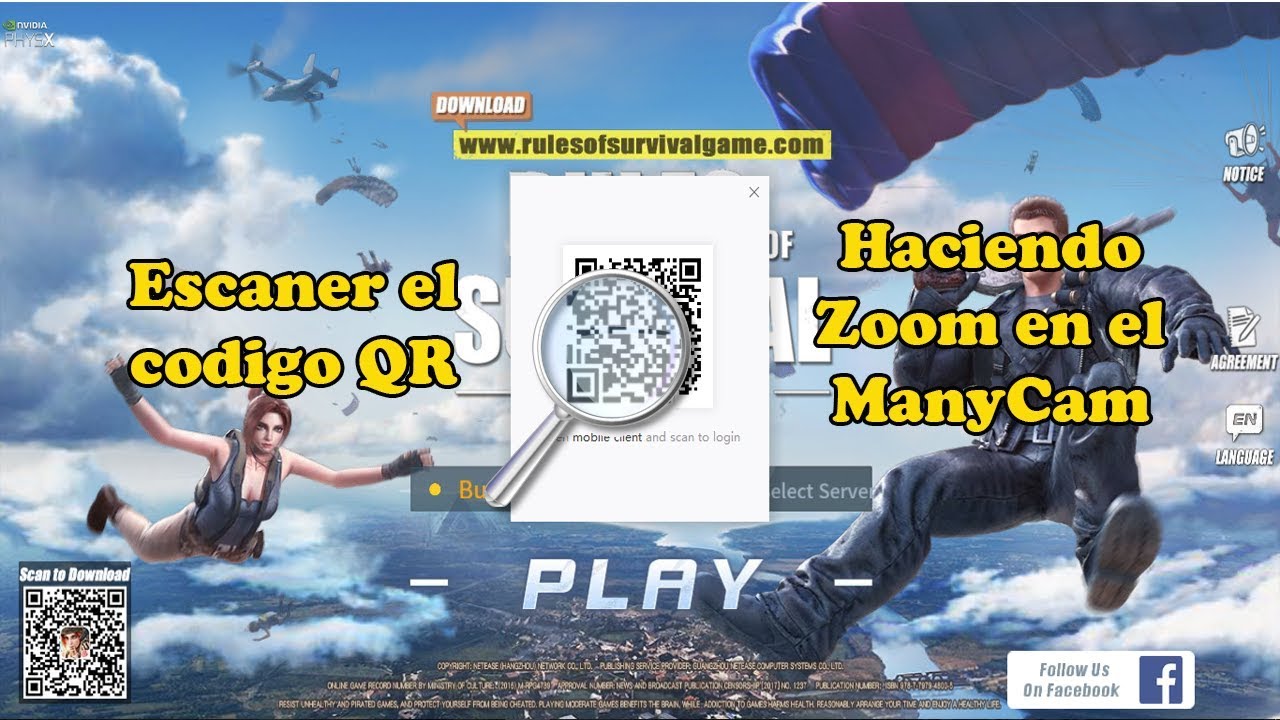 Hacer Zoom en ManyCam, para escanear codigo QR - YouTube