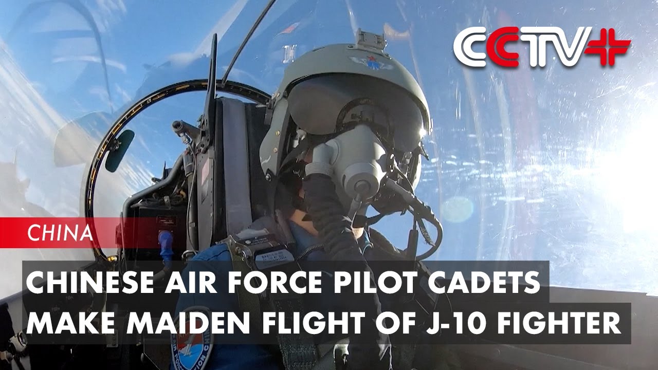 Chinese Air Force Pilot Cadets Make Maiden Flight of J-10 Fighter - YouTube