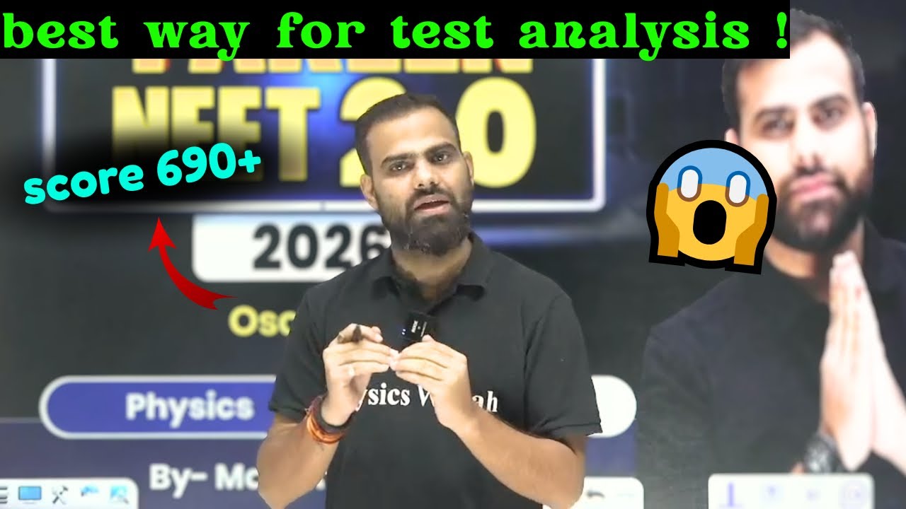do test analysis like topper 😱🧠 Ft. MR SIR || score 690 + in test 👀 ...