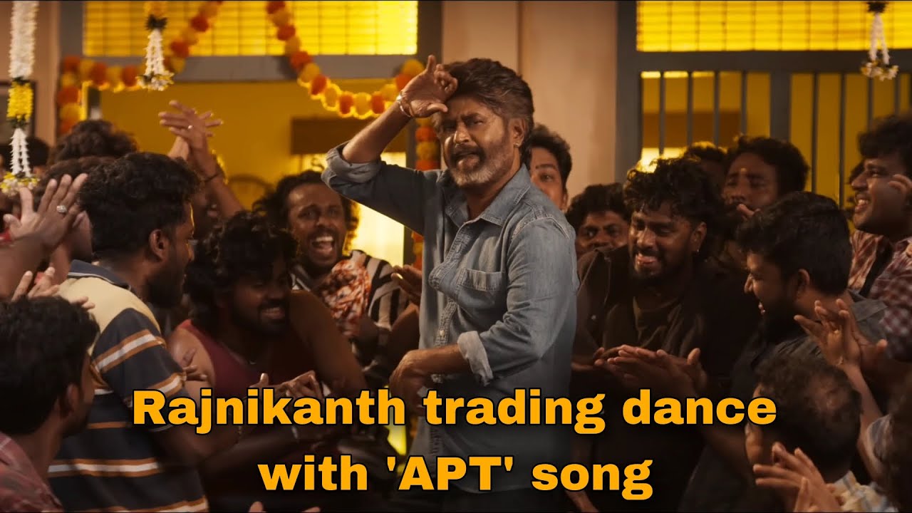 Rajnikanth trading dance with 'APT' song meme template - YouTube