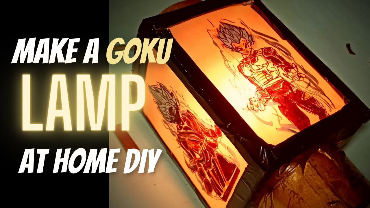 How to Make DIY Dragon Ball Z DBZ Goku Lamp at home Diwali Light ...