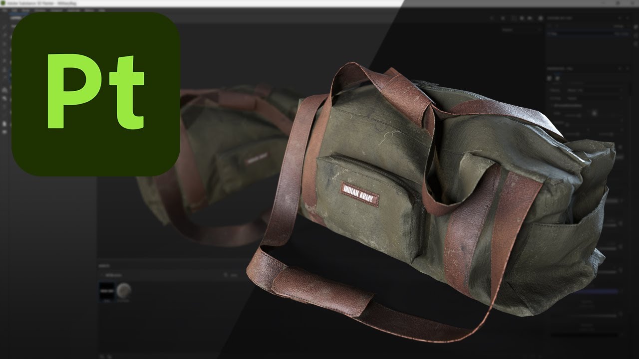 Concept of Texturing |Texturing the Military Bag | - YouTube