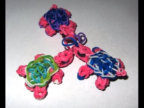 Rainbow Loom TURTLE CHARM (Part 2): How to make it Step by Step ...