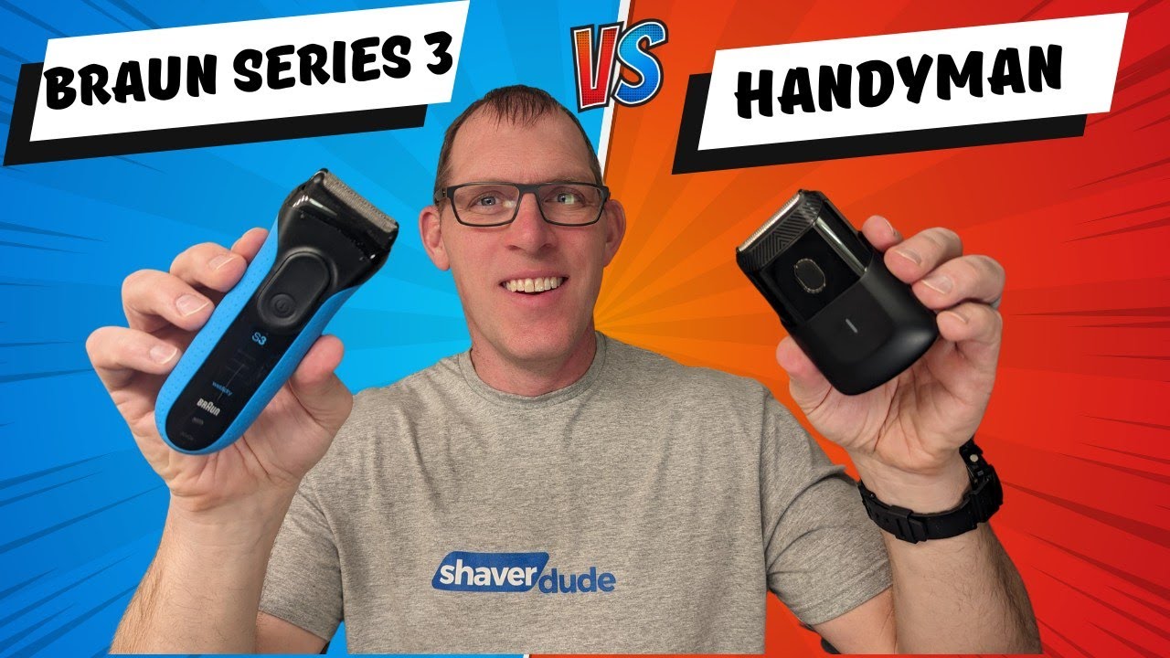 Shaver Battle Braun Series 3 Vs The Handyman From Manscaped Youtube