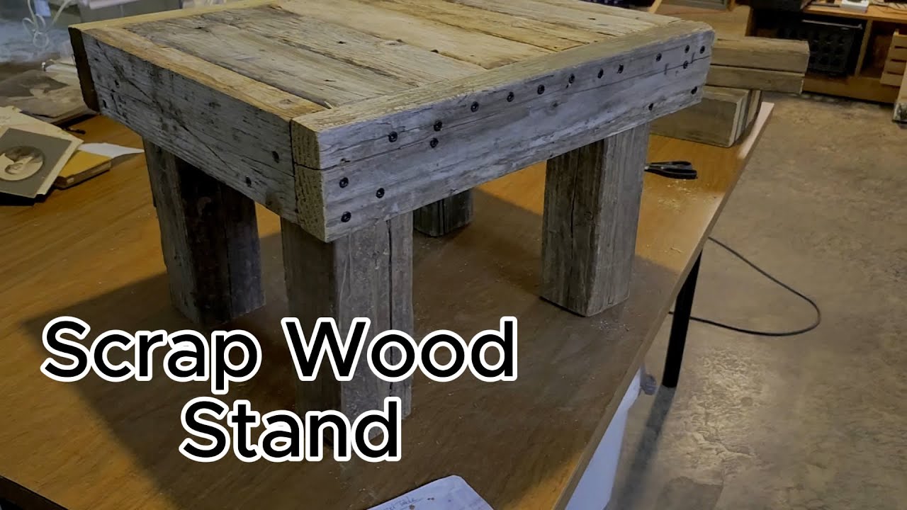 Simple Wood Stand/Table for a Rain Barrel or Patio--Free from Scraps or ...