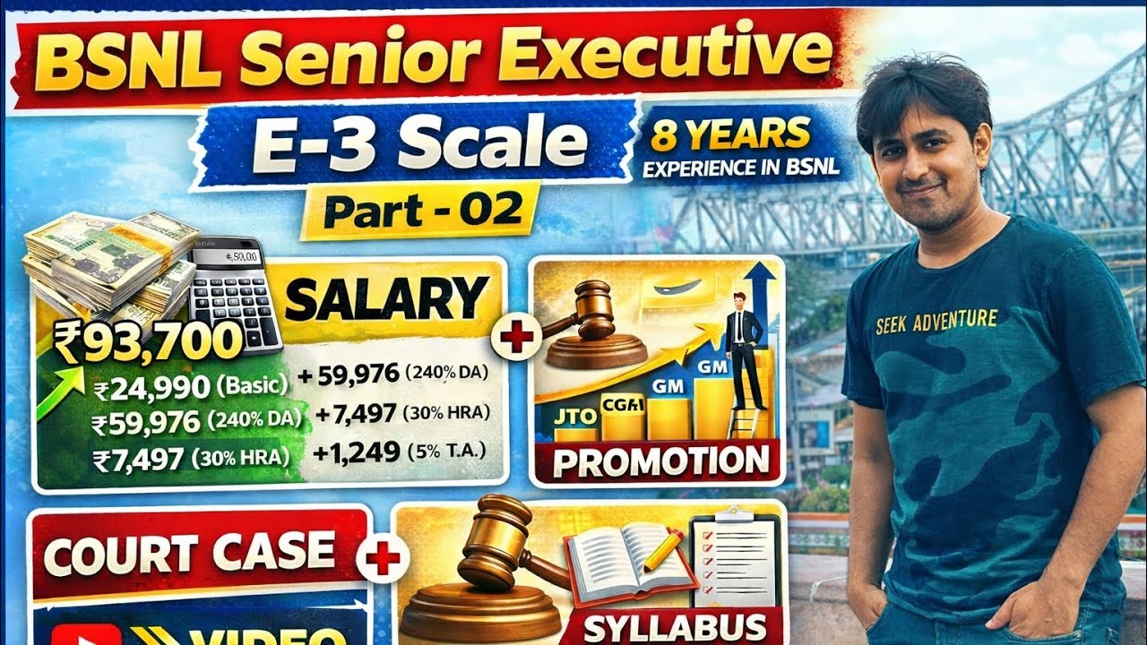 #BSNL Senior Executive E3-Scale #Salary in hand #Duties #Job profile # ...