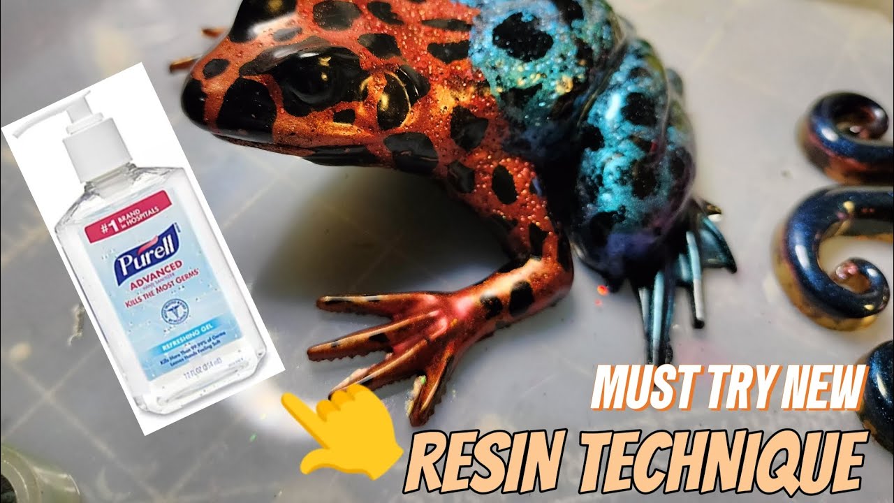 Frog or toad? A new resin technique with mica that you MUST try. - YouTube