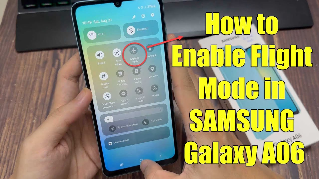 How to Enable Flight Mode in SAMSUNG Galaxy A06 - Enable / Disable ...