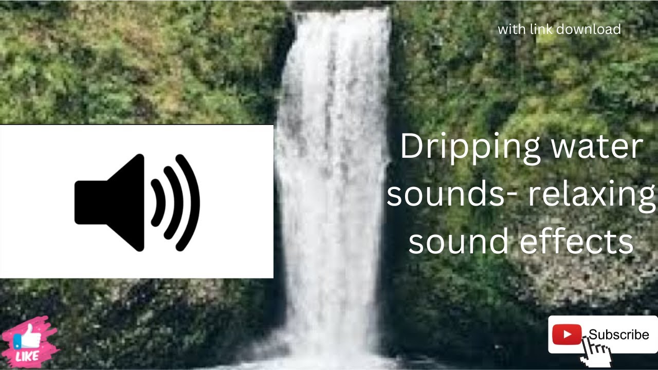 Dripping water sounds- relaxing sound effects - YouTube