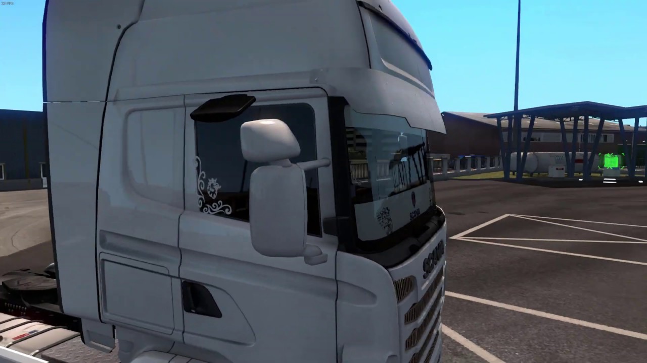 ETS2 Glass Sticker Mod - YouTube