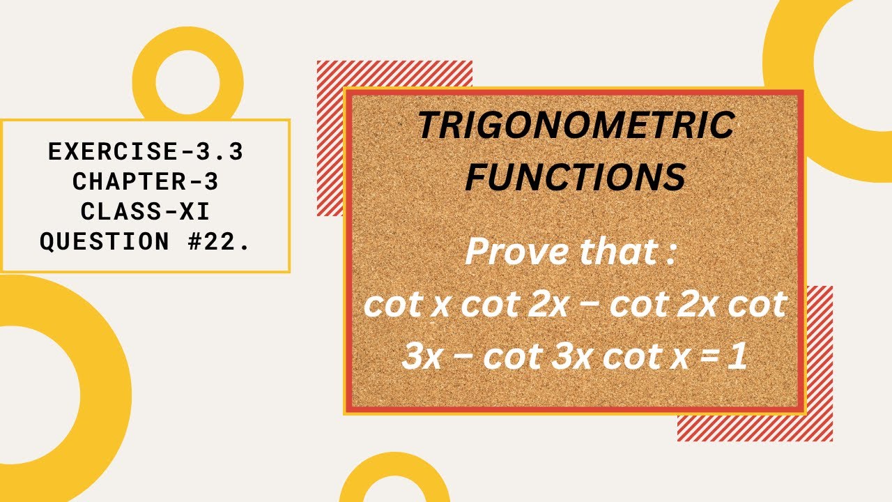 Cot X Cot 2x Cot 2x Cot 3x Cot 3x Cot X 1 YouTube Cot X Cot 2x Cot 2x Cot 3x Cot 3x Cot X 1 YouTube