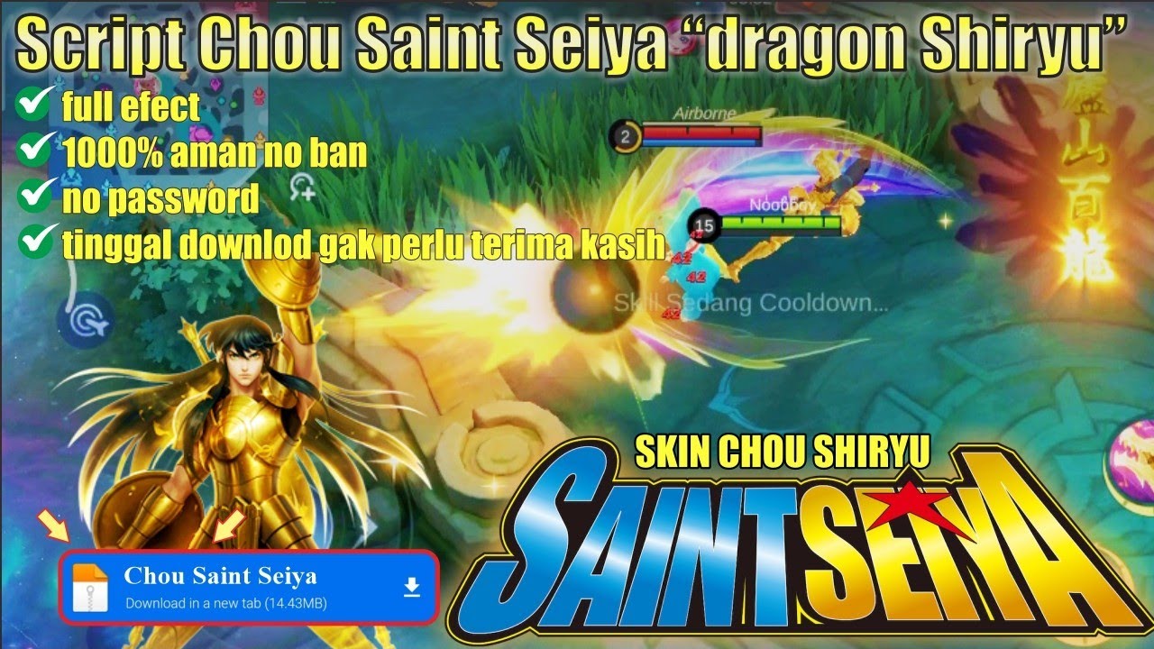 Script Chou Saint Seiya Dragon shiryu No Pass | full SFX & effect ...